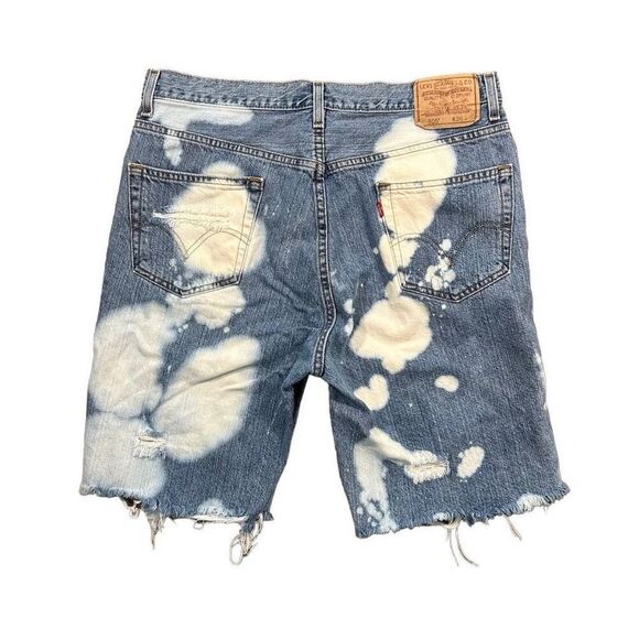 Levi's | Shorts | Vintagelevis Bleach Stained Denim Jean Shorts Jorts 9 ...